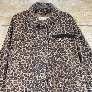 Free People | Jackets & Coats | Free People Seize The Day Leopard Print ...